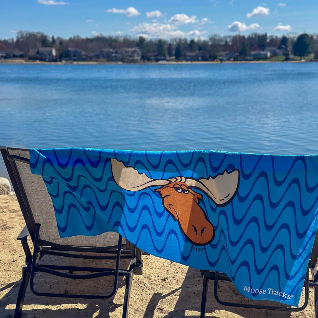 Moose Tracks Beach Towel - Moose Tracks